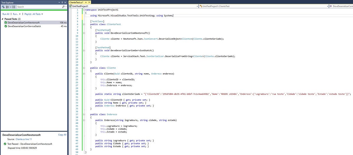 Newtonsoft.json X ServiceStack. Com a necessidade de se ter sistemas ...