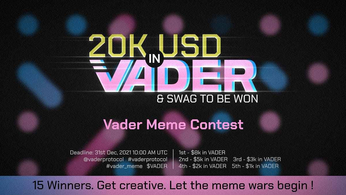 Let the meme wars begin. Join the Vader Meme Contest. | by Vader ...