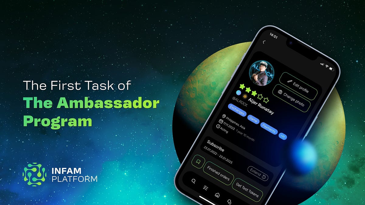 The first steps of the Ambassador program! | by Infam Platform | Feb ...