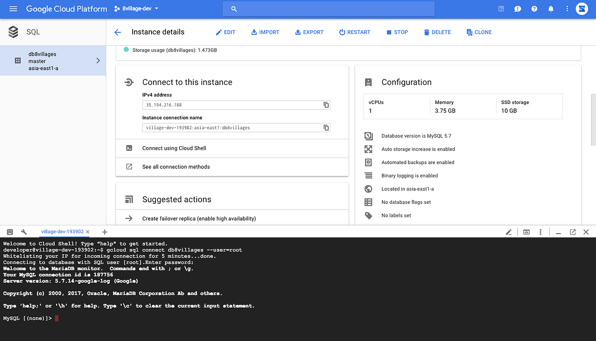 Upload and Import SQL file from Google Cloud Storage to CloudSQL using NodeJS | by Himang ...