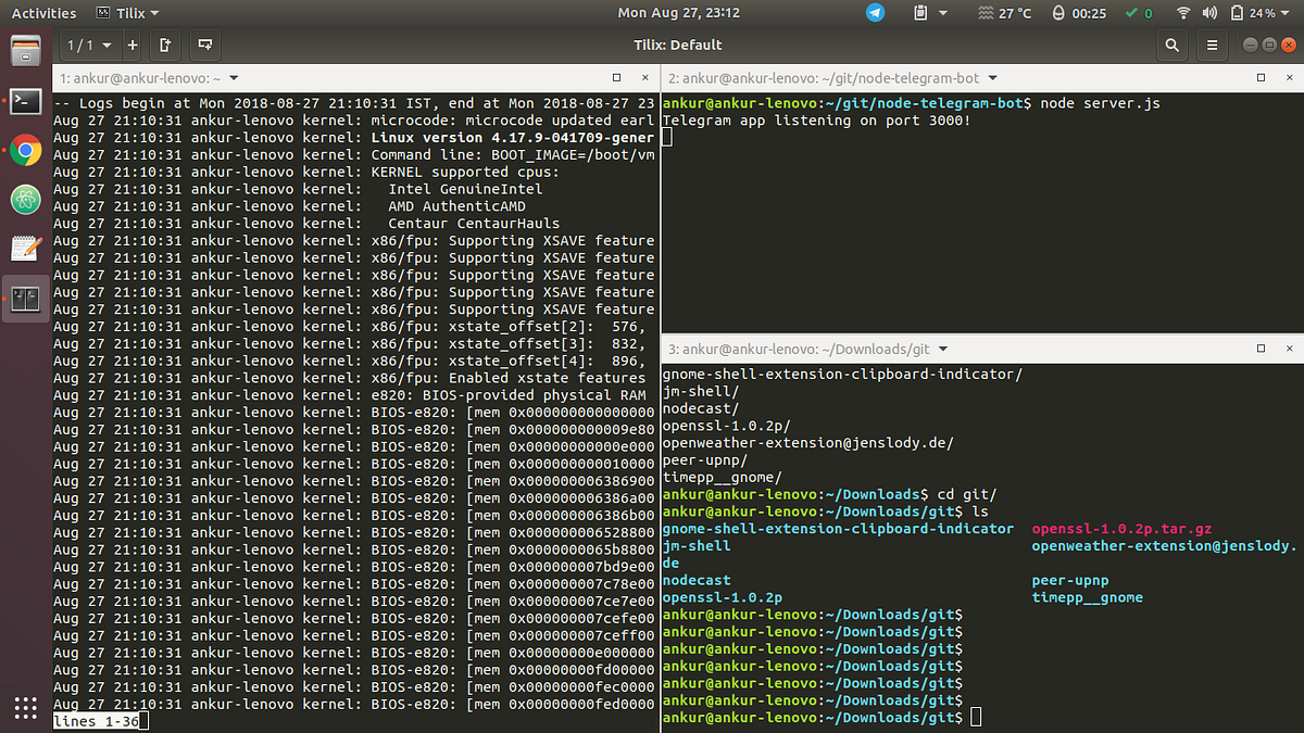 The best multi terminals app — “Tilix” | by Ankur Loriya | Medium
