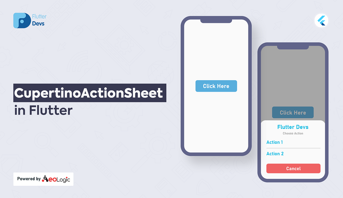CupertinoActionSheet In Flutter