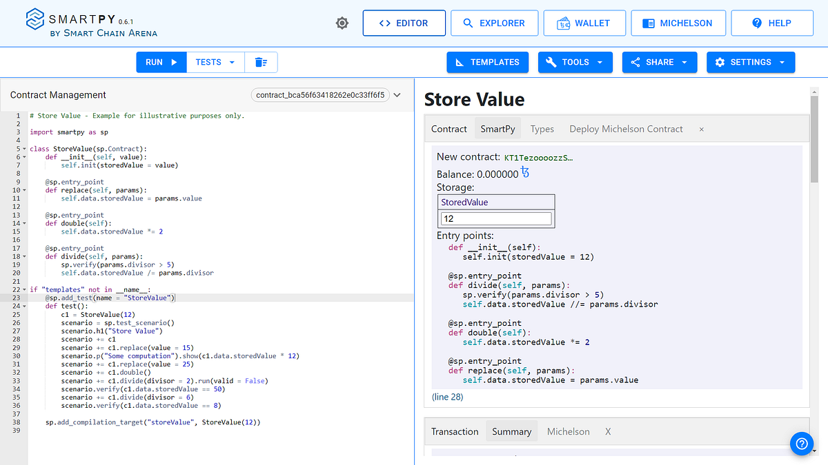 Building your first DApp on Tezos: Part 1 — Writing Smart Contract on SmartPy | by Shwetal Soni ...