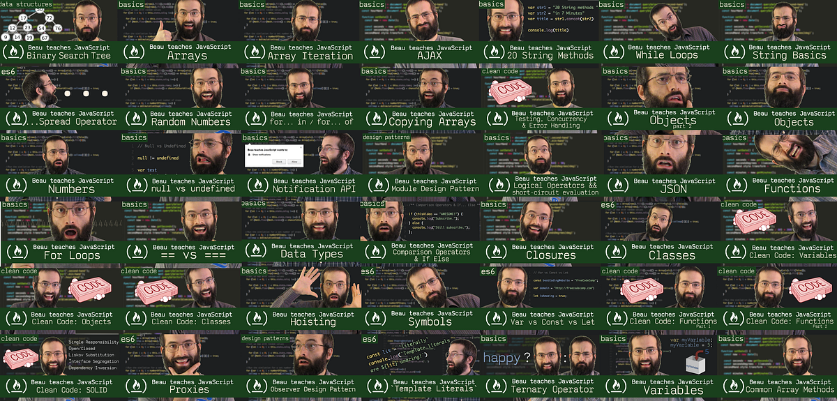 My giant JavaScript Basics course is now live on YouTube. And it’s 100% ...