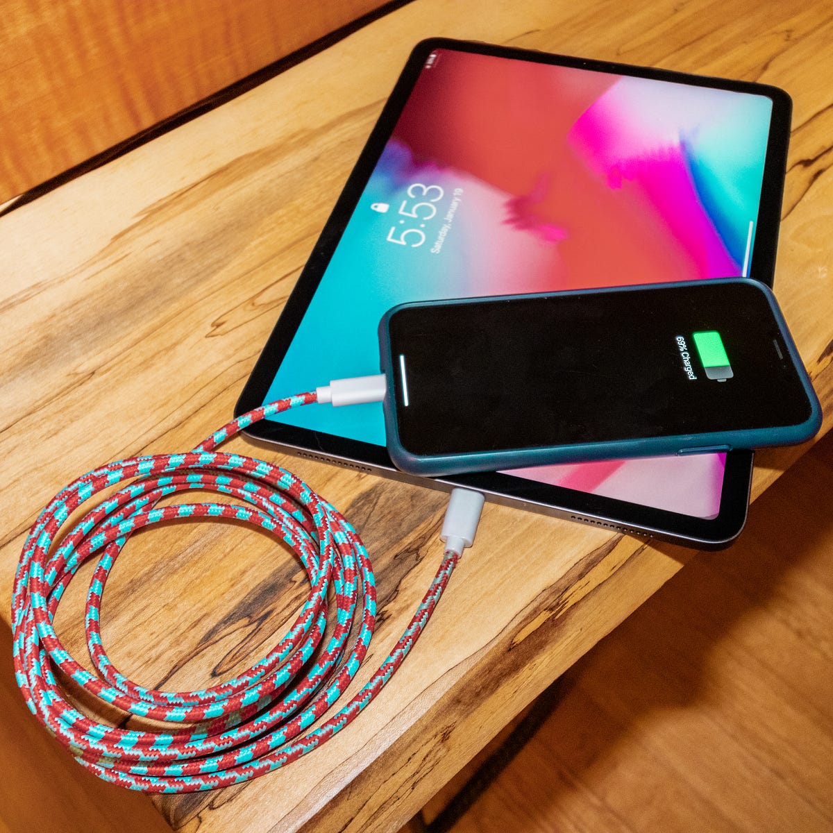 My results charging an iPhone X from 1–96% battery with passthrough ...