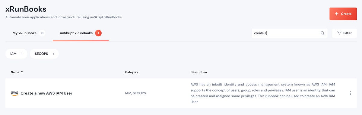 Automate the AWS Identity Lifecycle with unSkript (Part 1) | by Doug Sillars | unSkript