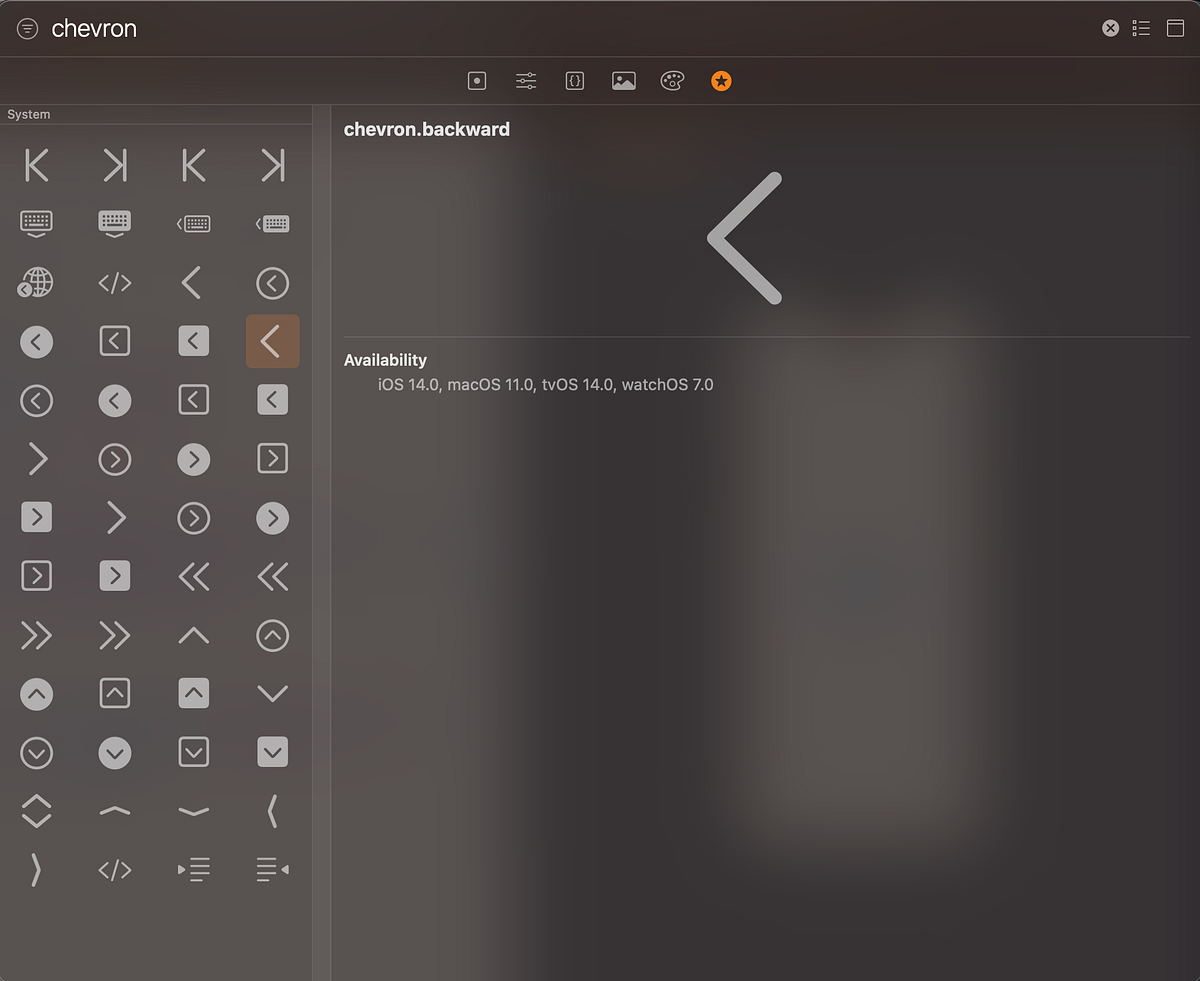 使用 chevron SF Symbol 實現 App 常見的 V 形圖案 - 彼得潘的 Swift iOS App 開發問題解答集 - Medium