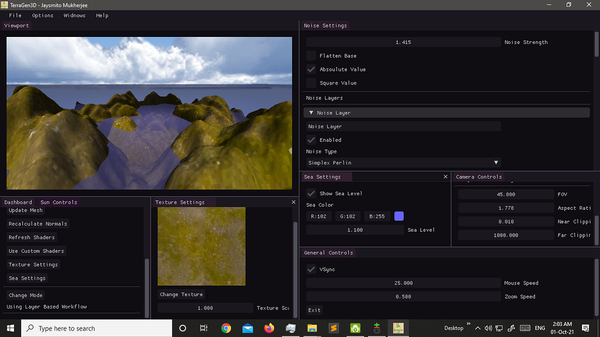 TerraGen3D. 3D Procedural Terrain Generation Tool… | by Jaysmito Mukherjee | Medium