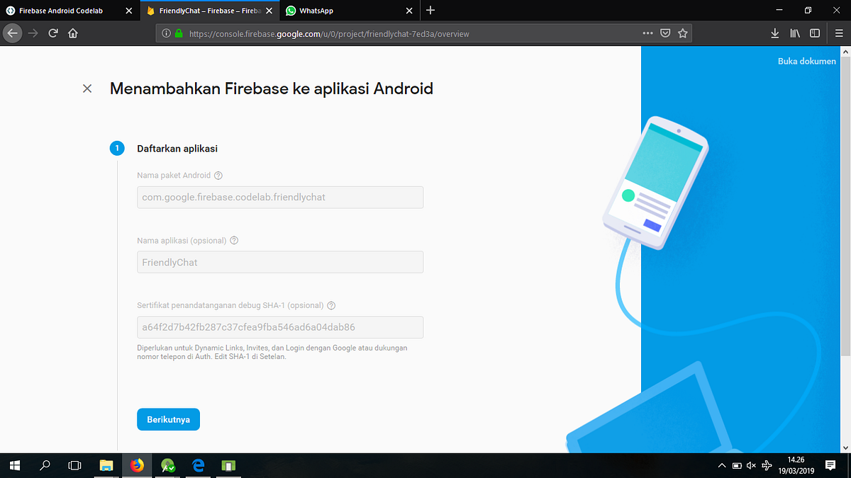 Firebase Android Codelab. 1. Get the sample code | by Ervina Siskawani Sipayung | Medium