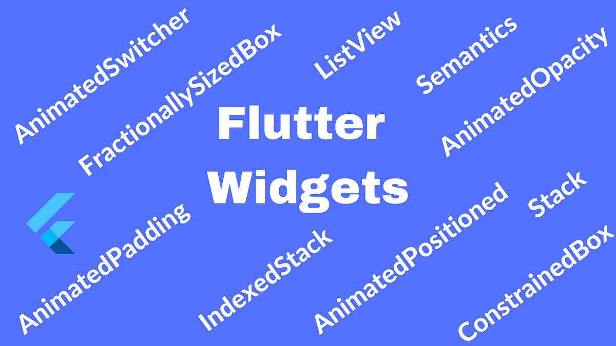 How To Build Your First Flutter Widget Images