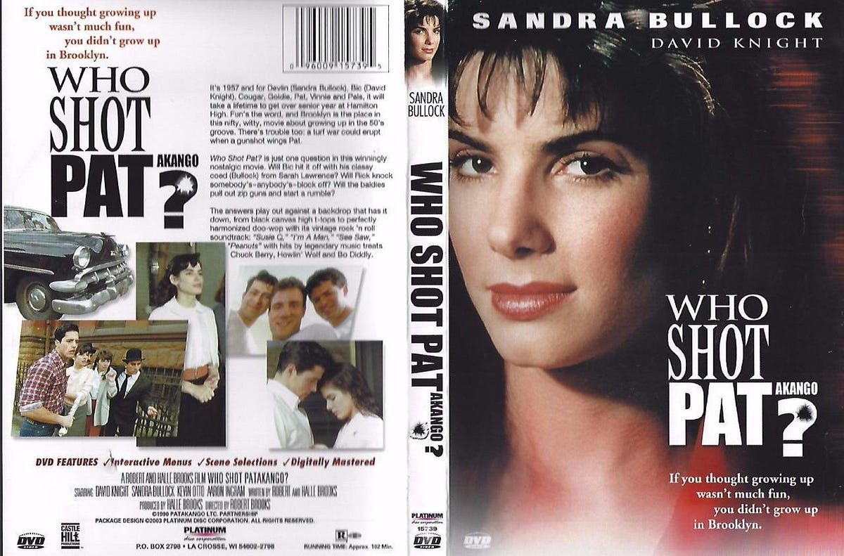 The Sandra Bullock Files #3: Who Shot Patakango? (1989) | by Brian Rowe ...