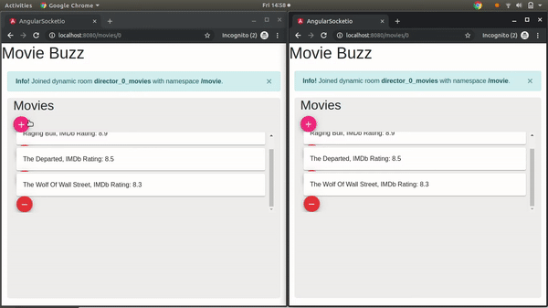 Angular 7 + Socket IO using multiple namespaces & dynamic rooms | by Nishant Shuke | Medium