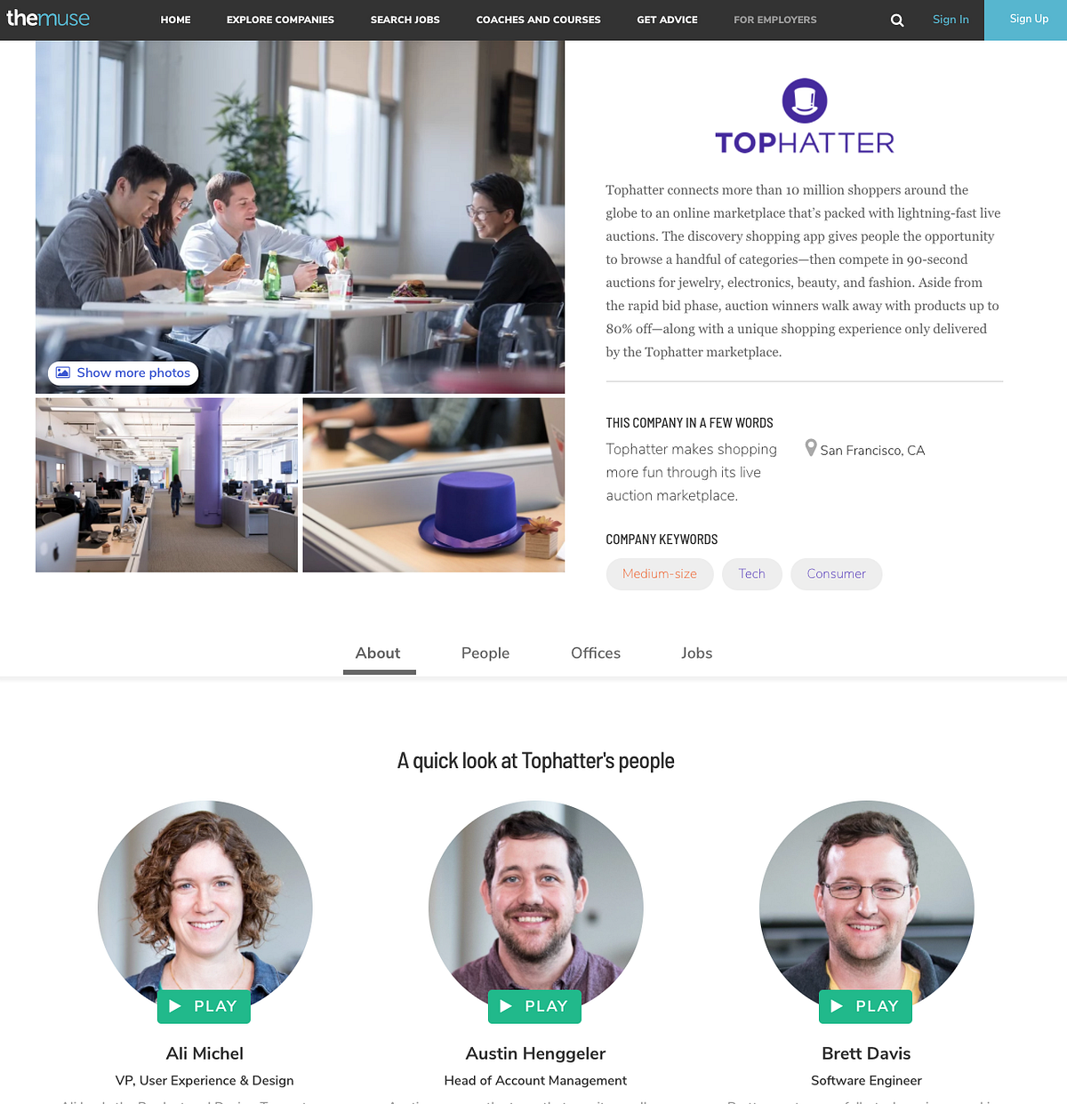 Take a Look inside Tophatter HQ. Tophatter recently went live with “The ...