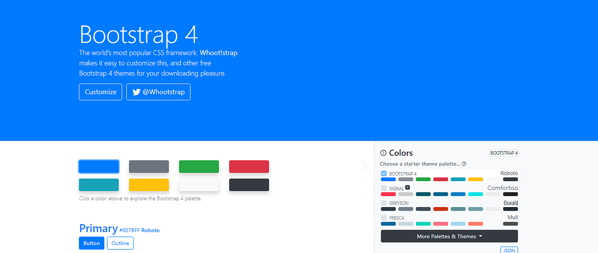 Bootstrap Color Scheme Generator - werohmedia