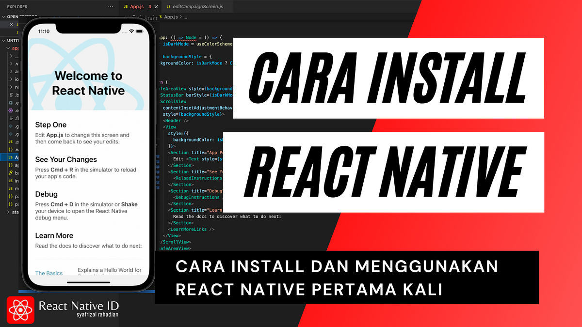 Melakukan Instalasi dan Memulai Membuat Aplikasi Mobile Menggunakan React Native | by syafrizal ...