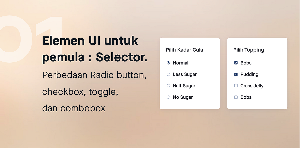 Elemen UI untuk pemula : Selector | by andieta octaria | Medium