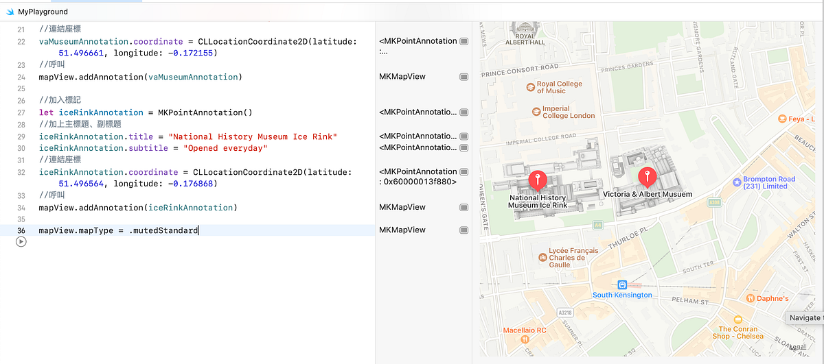 iOS Task#18–5 | iOS SDK — MKMapView & MKPointAnnotation | by AH | 彼得潘的 Swift iOS App 開發教室 | Dec ...
