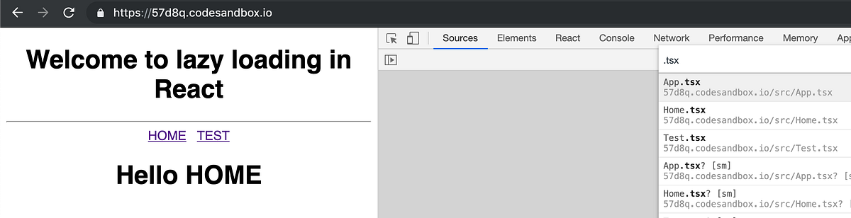Simple example to illustrate Lazy loading in React | by Sujit Singh ...