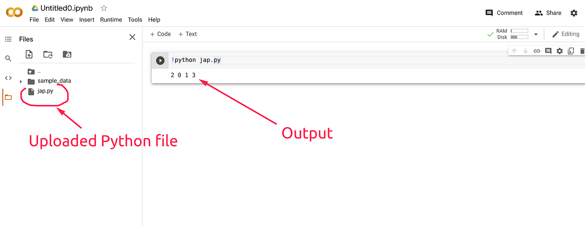 How to run .py files (python scripts) on Google Colab - Rafat Ashraf Joy - Medium