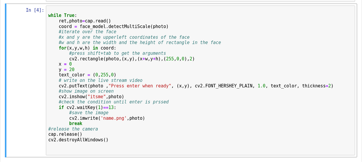 Face detection and Image capture with OpenCV and deploying it to AWS ...