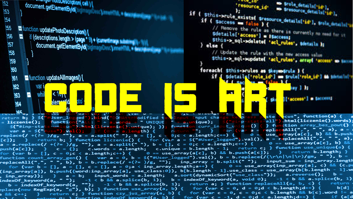 Code is an Art. After 8+ year working as developer… | by Art-droid | Medium