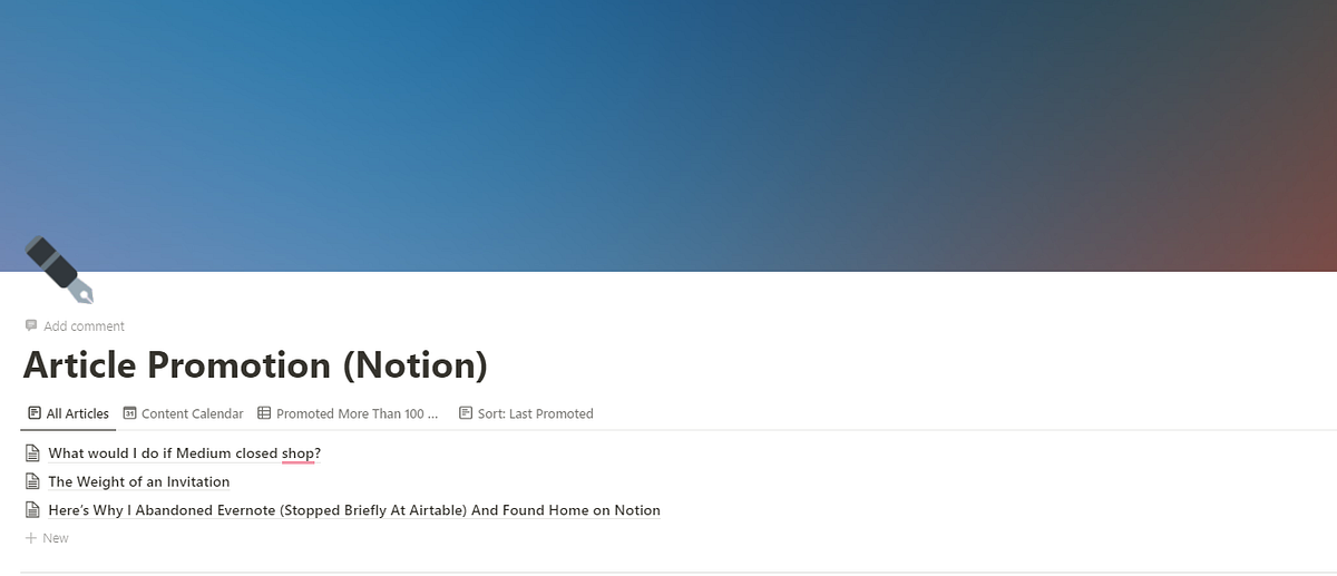 So I Launched My Very First Notion Template for Medium Writers! | by ...