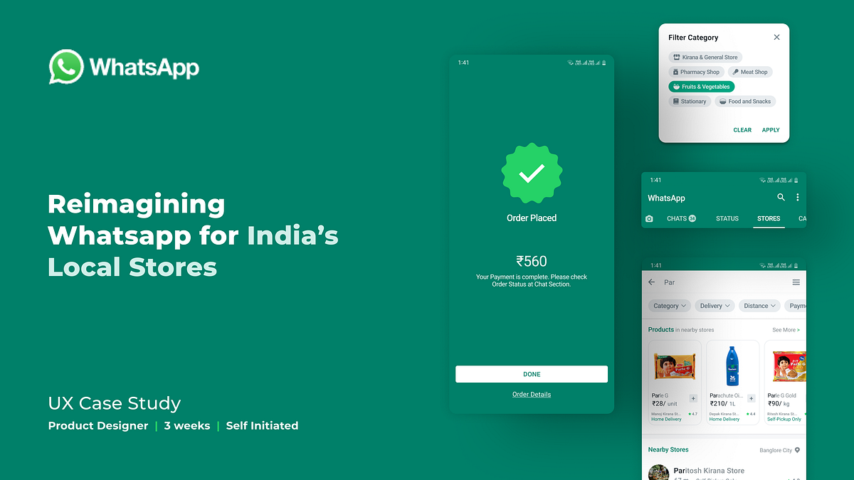 Reimagining Whatsapp for India’s Local Stores: UX Case Study | by Nihal ...