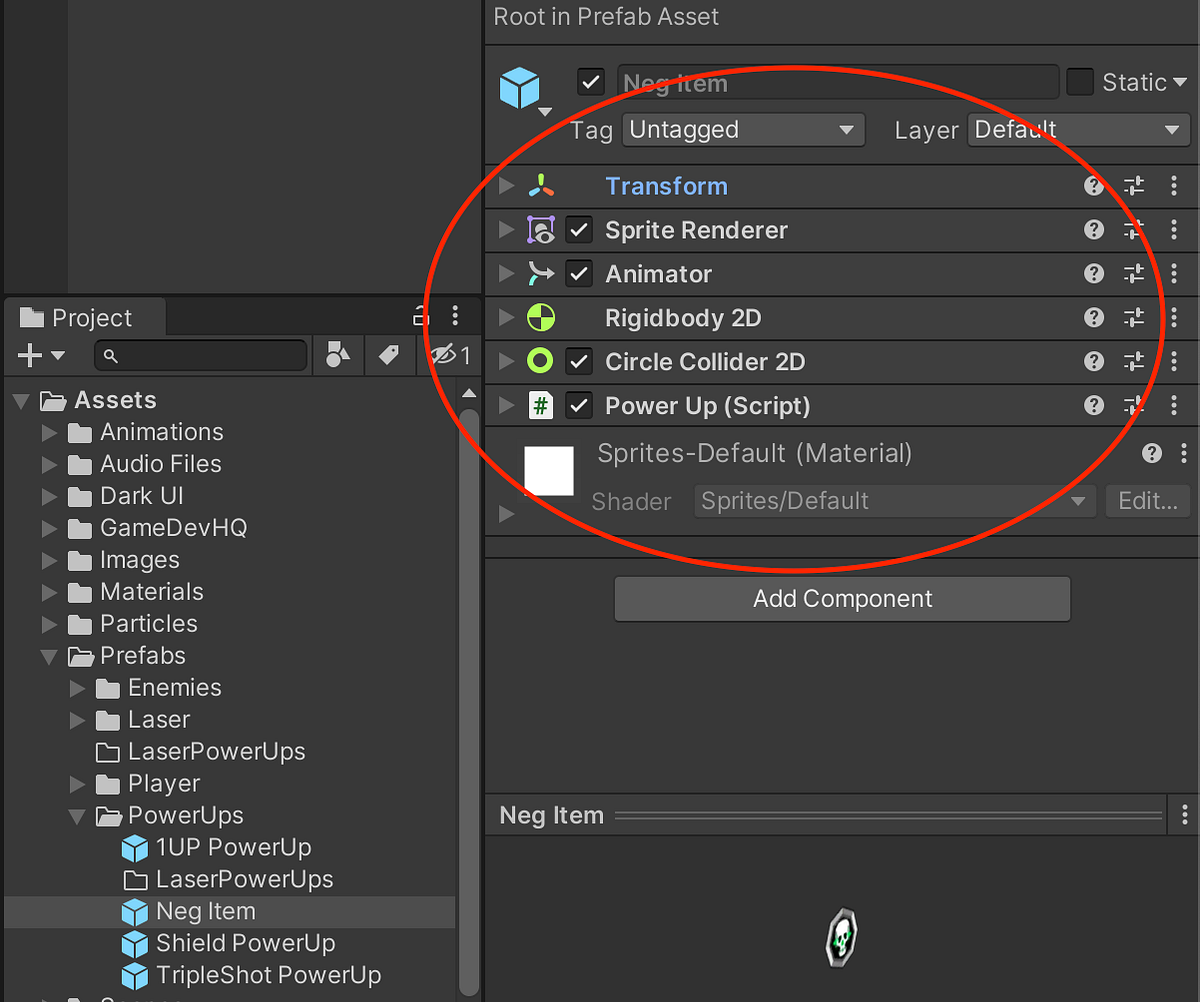How To Make A Negative Item In Unity (SHMUP Project) | by Dustin Musser | Feb, 2023 | Medium