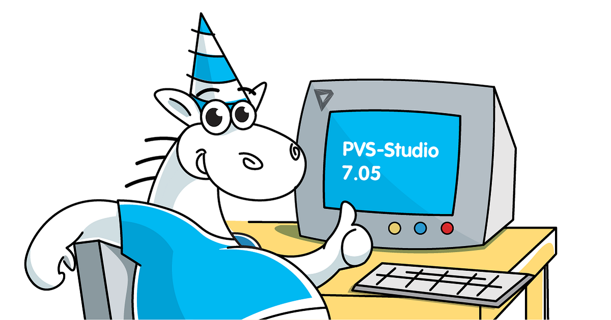 PVS-Studio 7.05. We’re glad to offer to your attention a… | by Unicorn Developer | PVS-Studio ...
