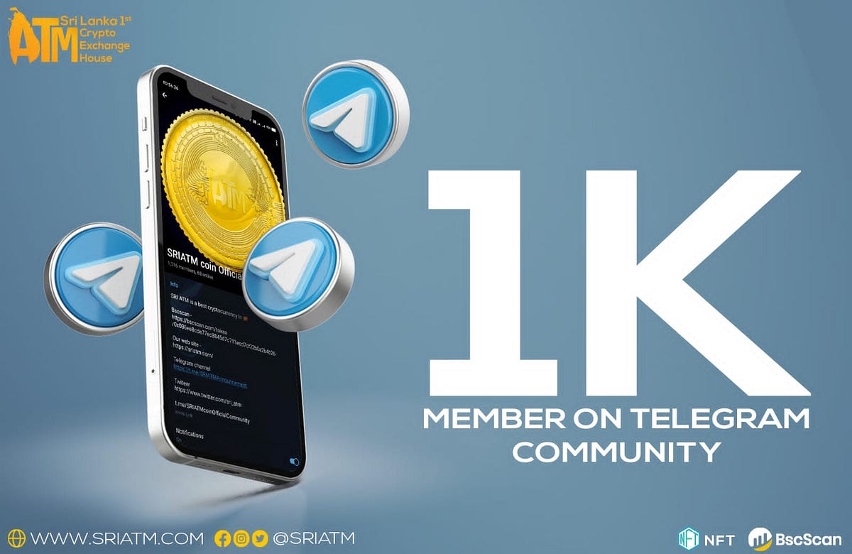 We have reached 1000 members in our telegram community channel.Thanks ...