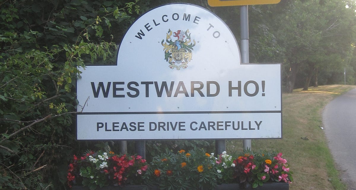 Westward Ho! Only place in UK with a ! | by Stevie Adler | Adlers ...