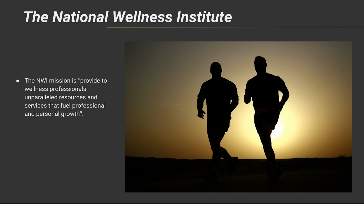 Case Study for The National Wellness Institute | by Marcos Alejandro ...