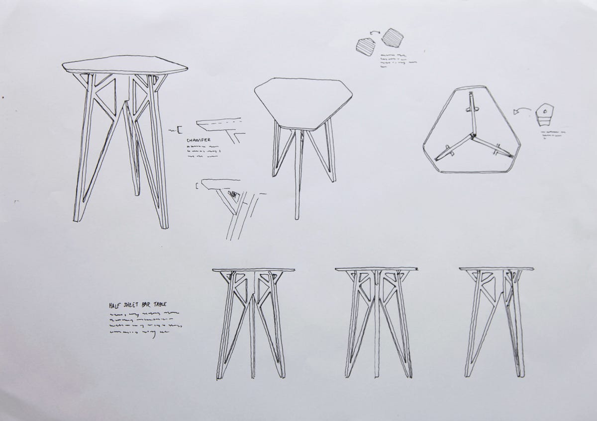 Open Archive, The Half Sheet Bar Table | by Opendesk | Medium