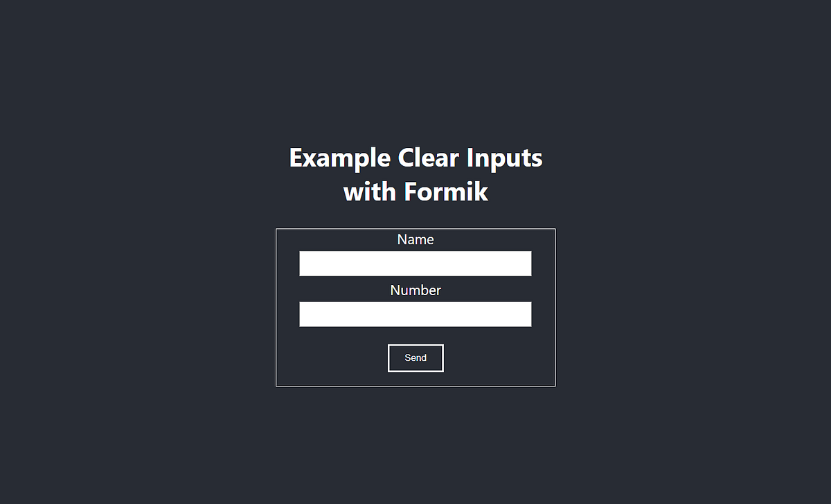 How to clear input form with Formik React or How to reset form after ...