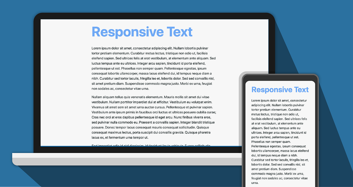 Responsive text: building readable text across screen sizes | by Kelvin Tham | UX Collective