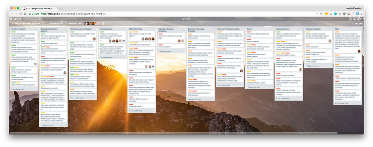 Remote design sprinting at Stack Overflow | by Courtny Cotten | Stack ...