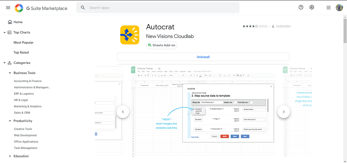 To Automate a certificate or any mails using autocrat with google ...