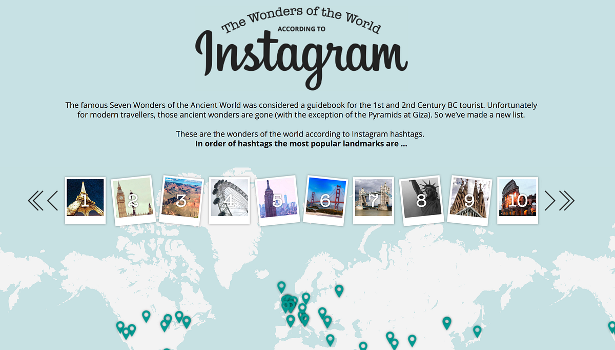 The Wonders of the World According to Instagram | by Katheryn Watson ...