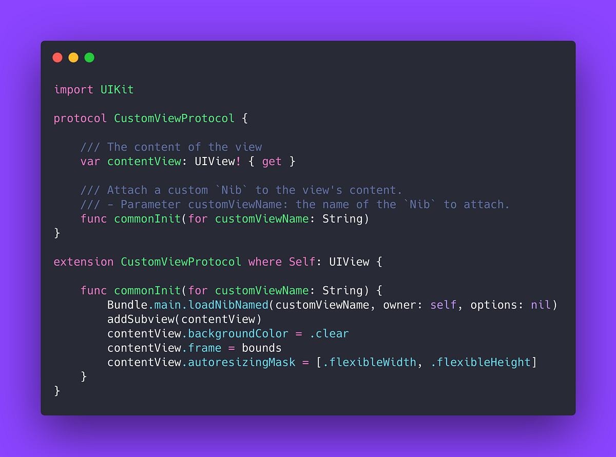 Creating A Custom Uiview From A Xib In Swift By Arthur Crocquevieille Medium