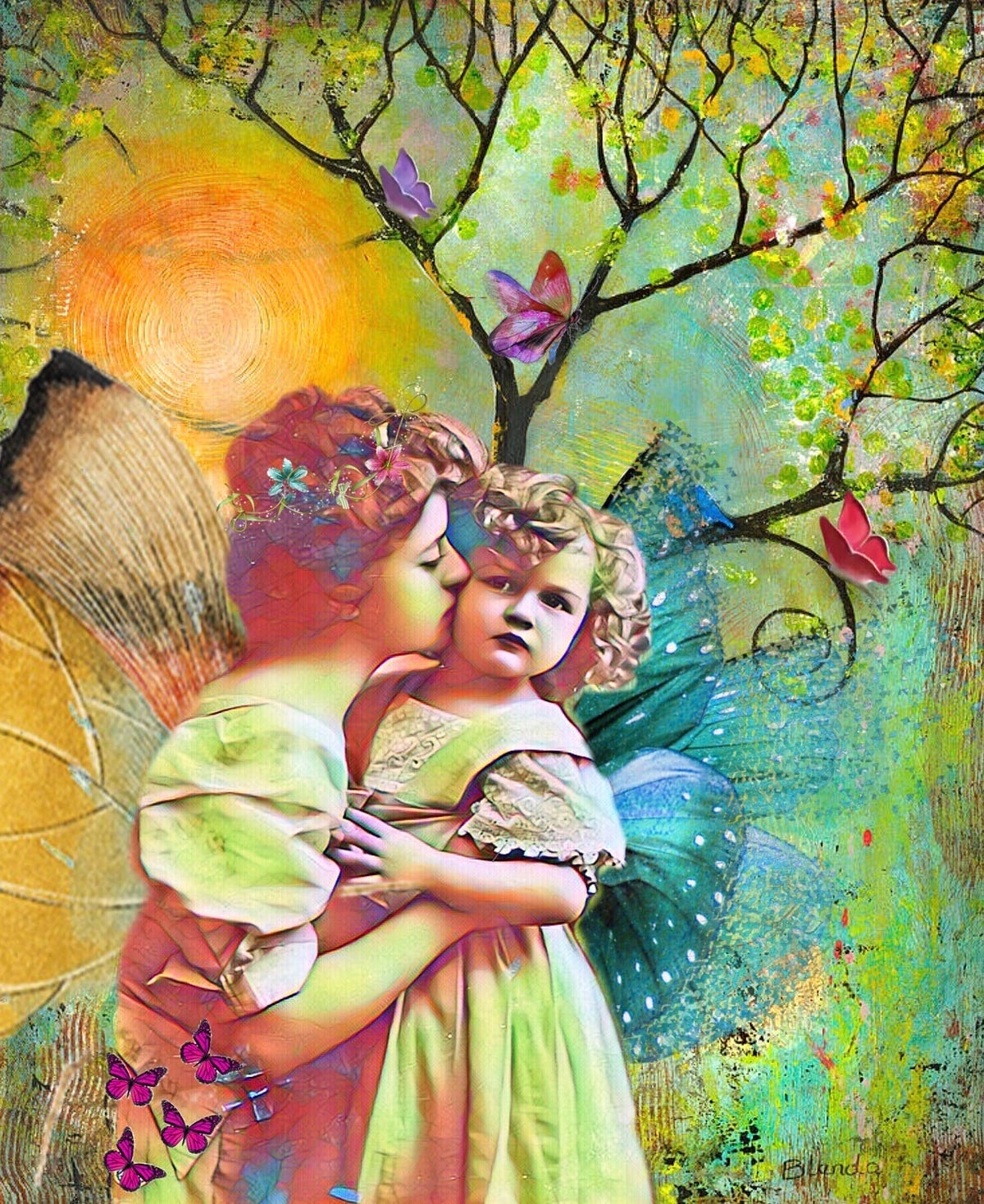 Fly Sister Fly. Her reflection in the mirror | by Robin Edwards | Medium