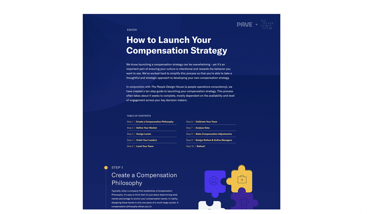 Announcing Pave’s Guide to Creating Your Compensation Strategy | by ...