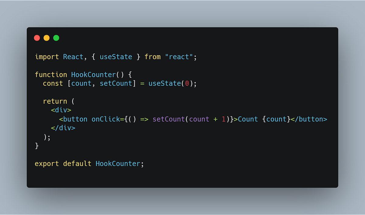 Getting Started with React Hooks. React Hooks is added newly in React ...