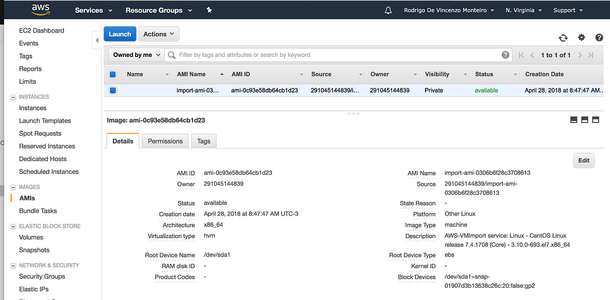 Migrating a VM to AWS using VM Import/Export | by Rodrigo De Vincenzo Monteiro | Medium