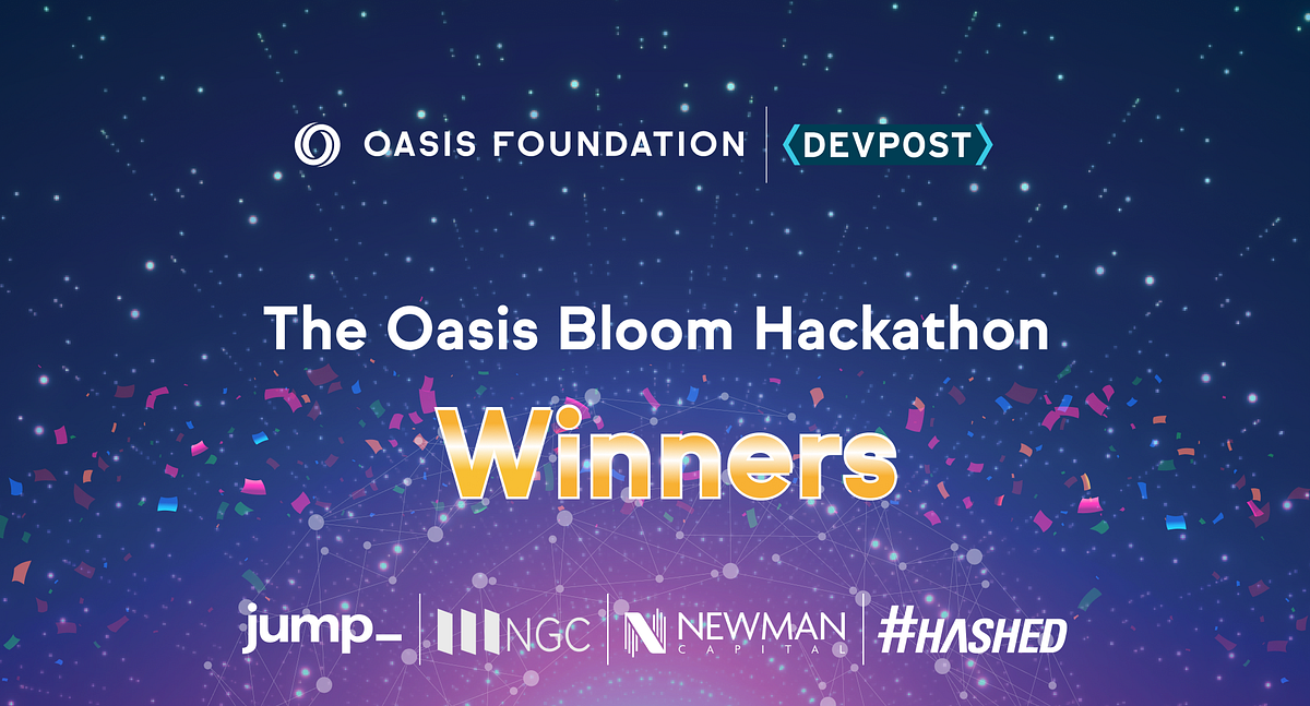 Meet the Winners of the Oasis Bloom Hackathon 2022 | by Oasis Network | Oasis Foundation | Medium
