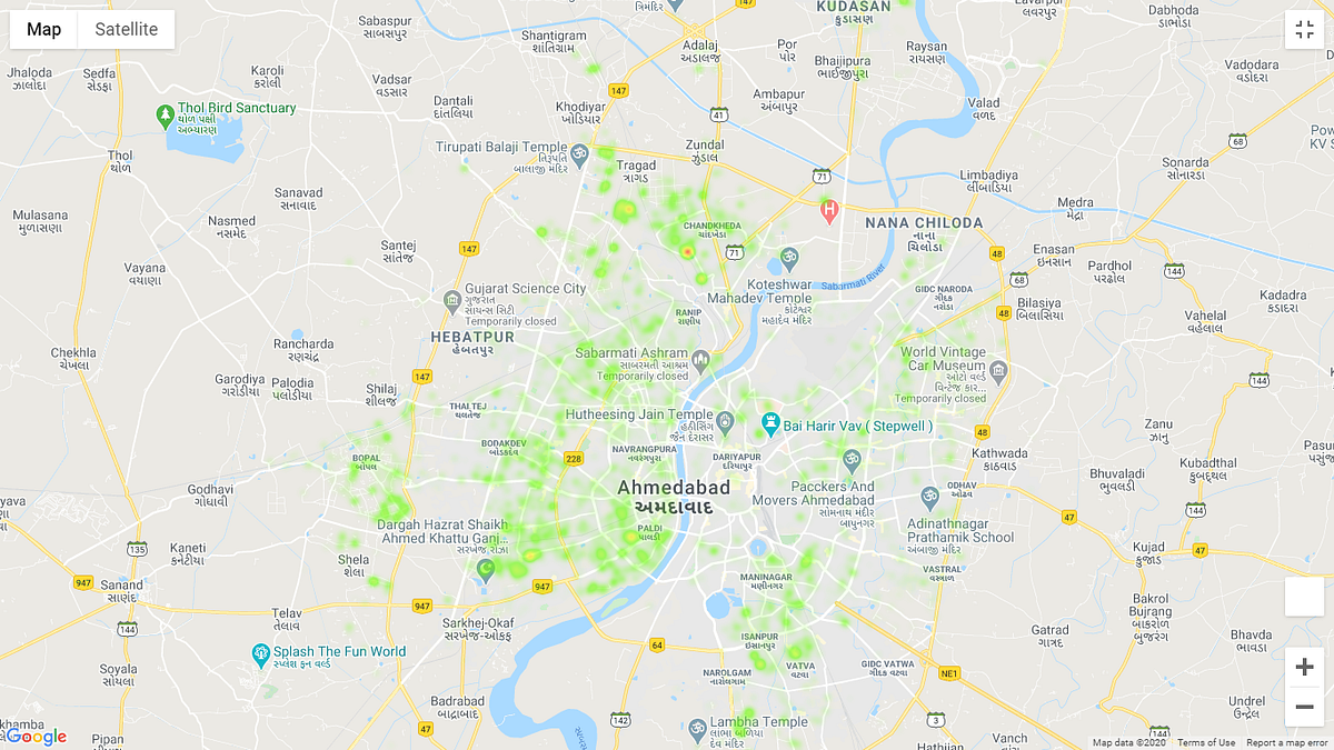 Heatmap with Python and GoogleMaps Tutorial | by Parth Amin | Medium