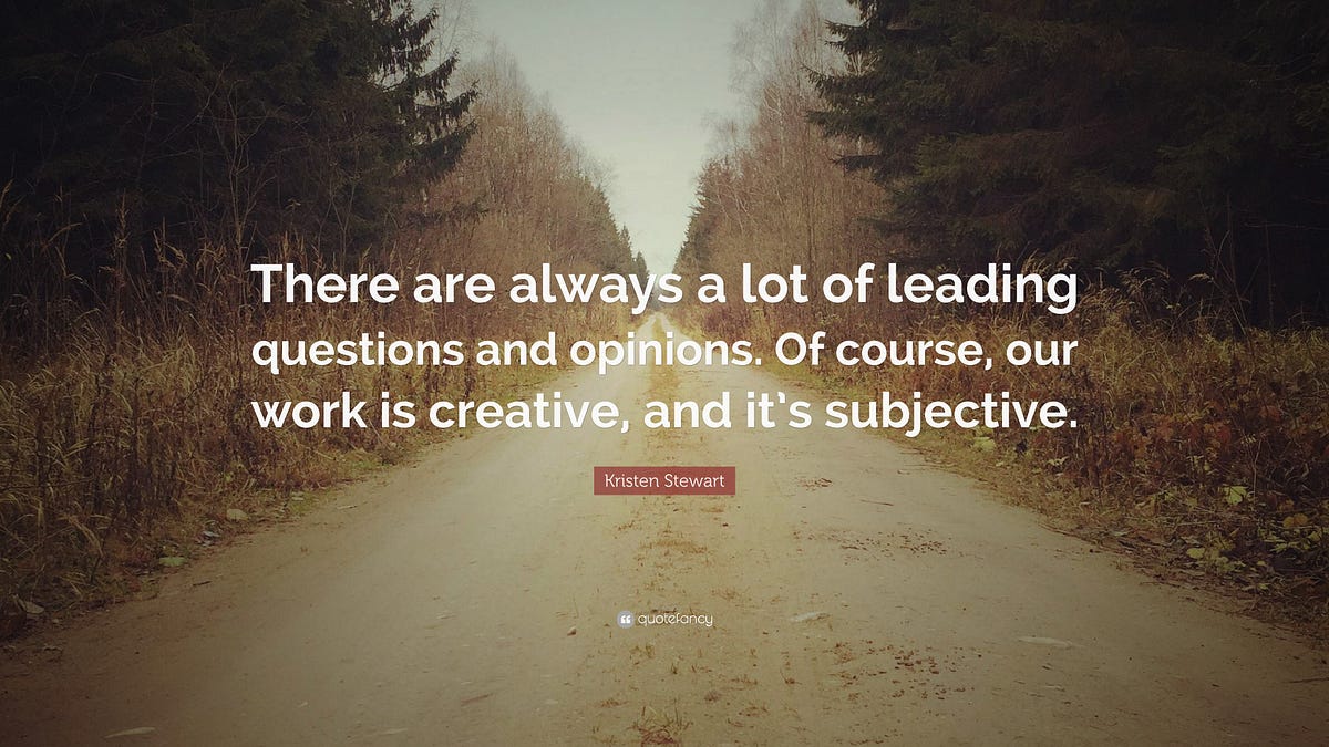 We should never ask leading questions, should we? | by Erlin Sitinjak ...