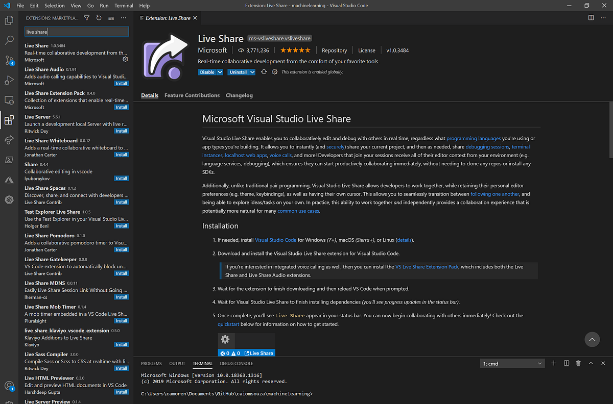 Visual Studio Code Live Share. Real-time collaborative development ...