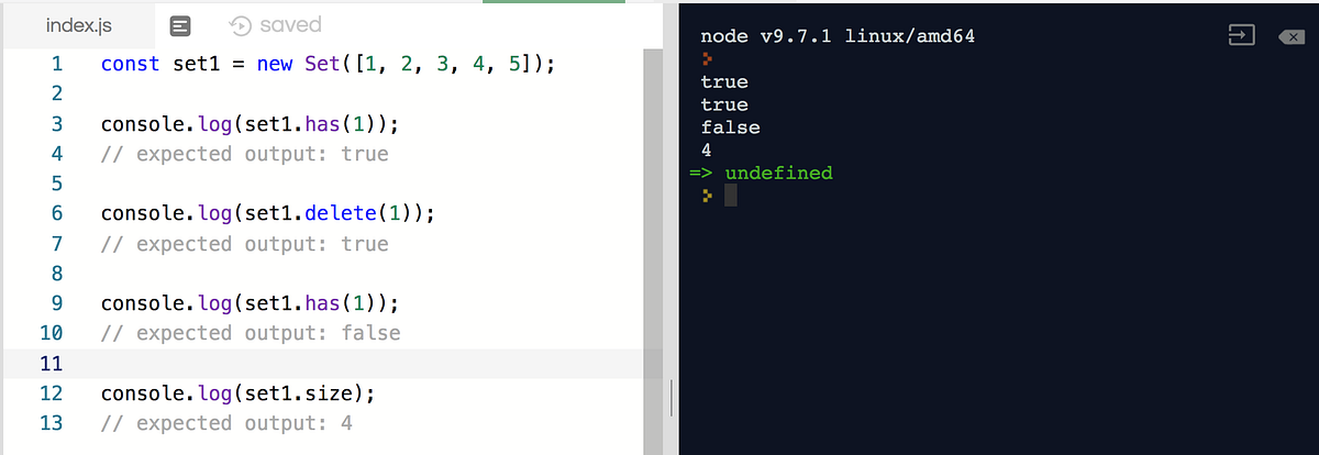 Cheatsheet For Javascripts Set Data Structure Es6 By Brandon