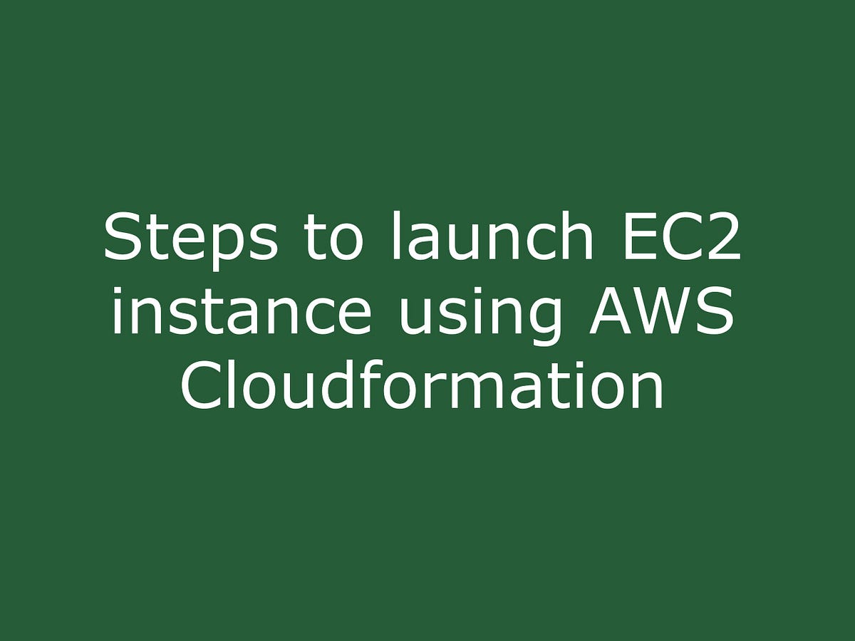 How to launch an EC2 instance using AWS CloudFormation - Linuxlearning ... How to launch an EC2 instance using AWS CloudFormation - Linuxlearning ...