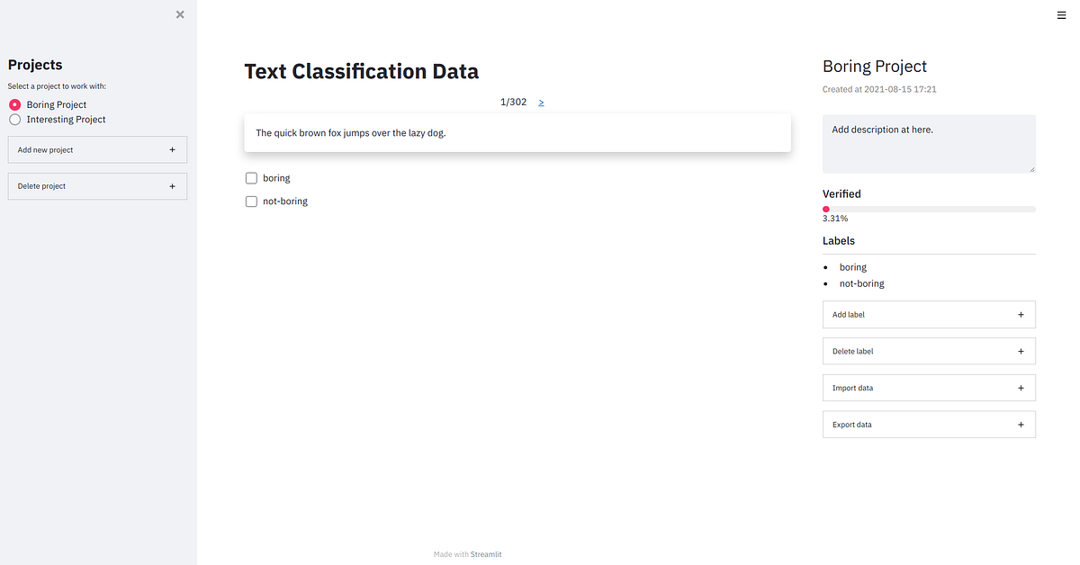 Advanced Streamlit: Session State and Callbacks for Data Labelling Tool | by ChiaChong | Towards ...